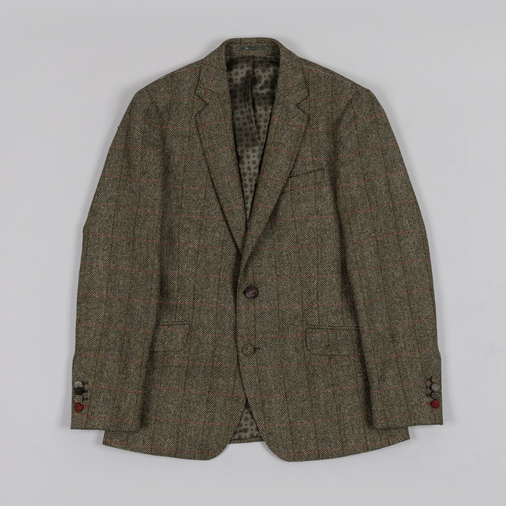 Green Country Check Shetland Wool Blazer – Holland Esquire