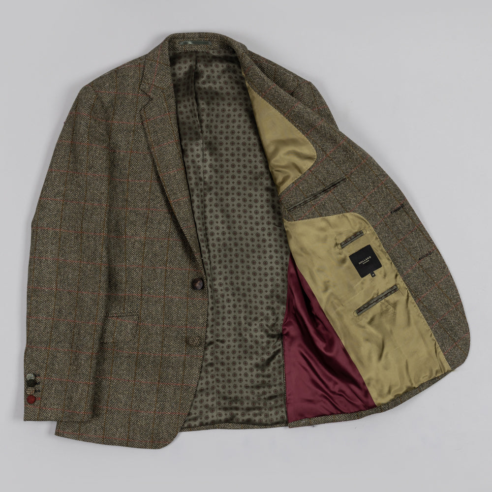 Green Country Check Shetland Wool Blazer – Holland Esquire